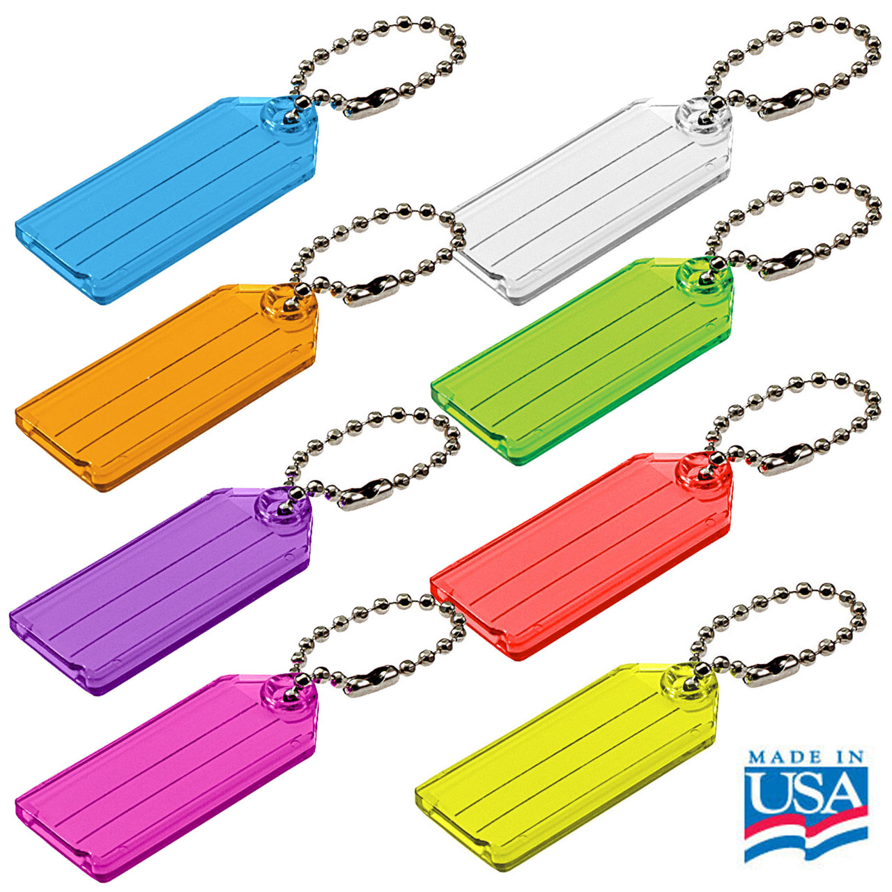 Shop for and Buy Standard Key Tag with Bead Chain Bulk Pack of 100 ...