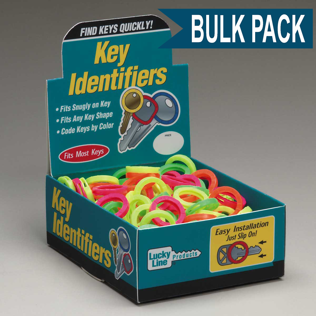 Shop for and Buy Medium Key Identifier Rings USA MADE 200/Box ASSORTED ...