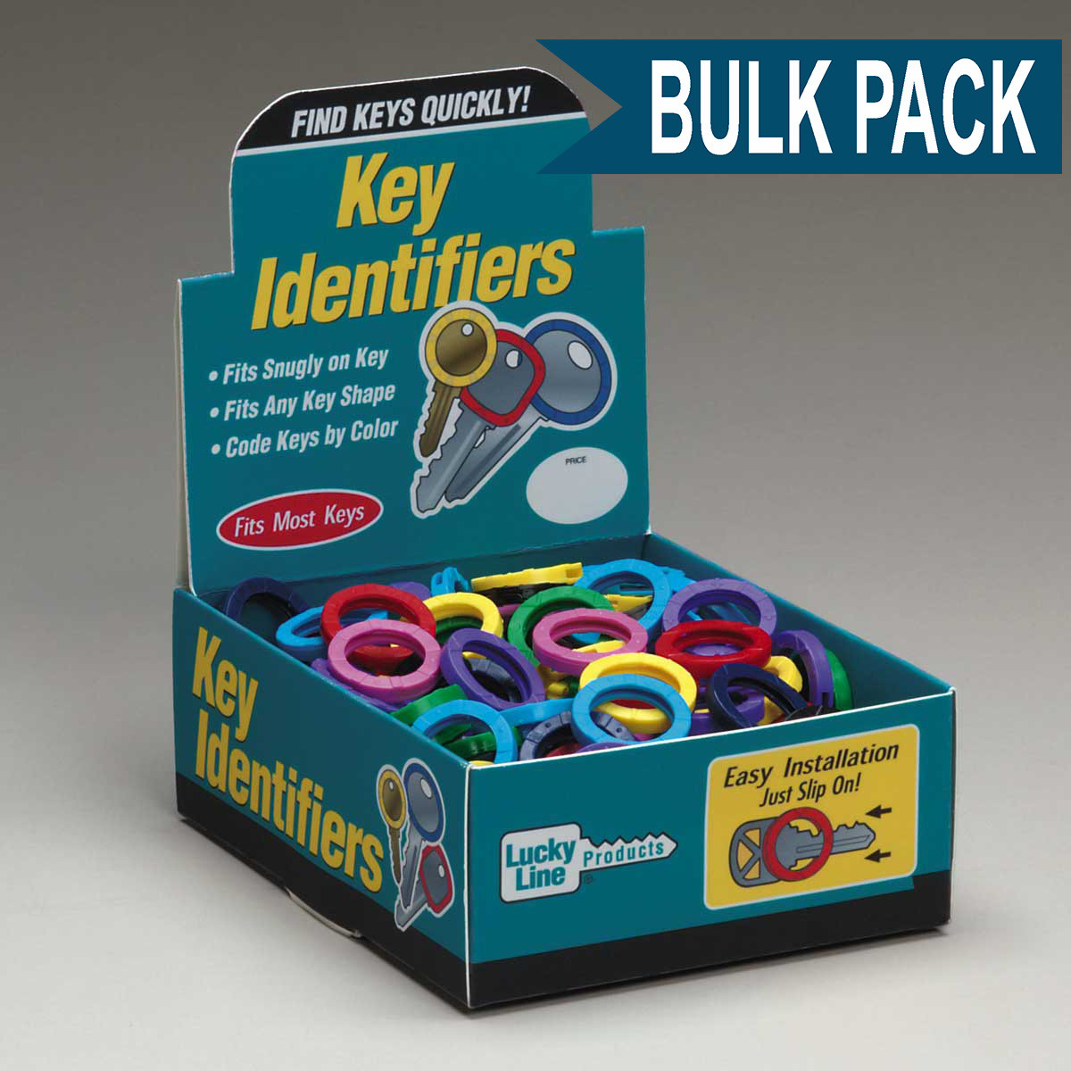 Shop for and Buy Medium Key Identifier Rings USA MADE 200/Box ASSORTED ...