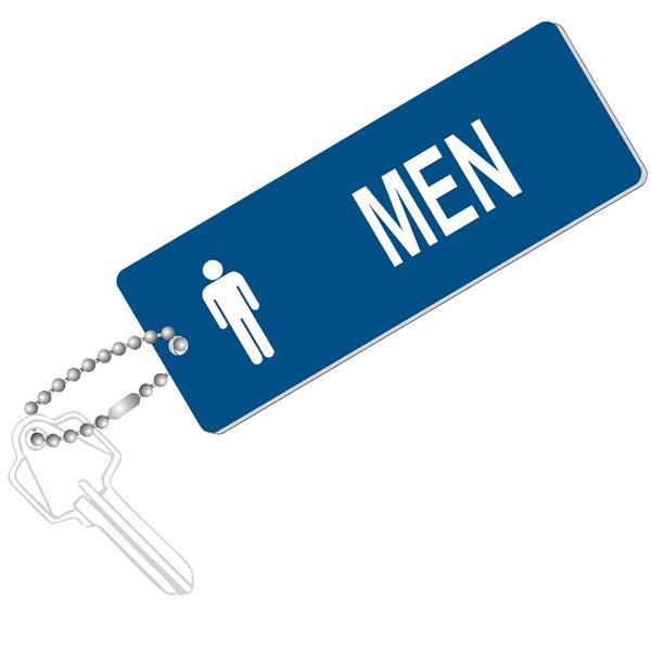 Shop for and Buy Mens Restroom Standard Rectangle Engraved Key Tag at ...