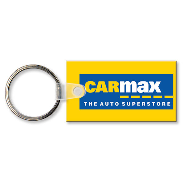 Shop for and Buy Custom Printed Soft Touch Vinyl Key Ring - Rectangle ...