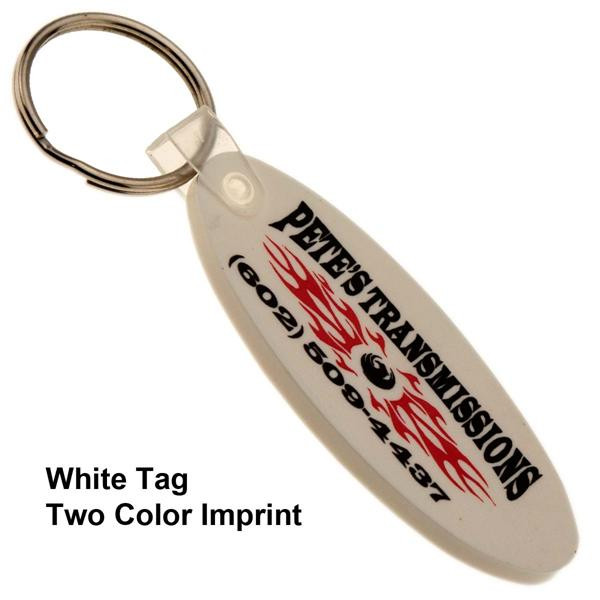 Shop for and Buy Custom Printed Soft Touch Vinyl Key Ring - Long Oval ...