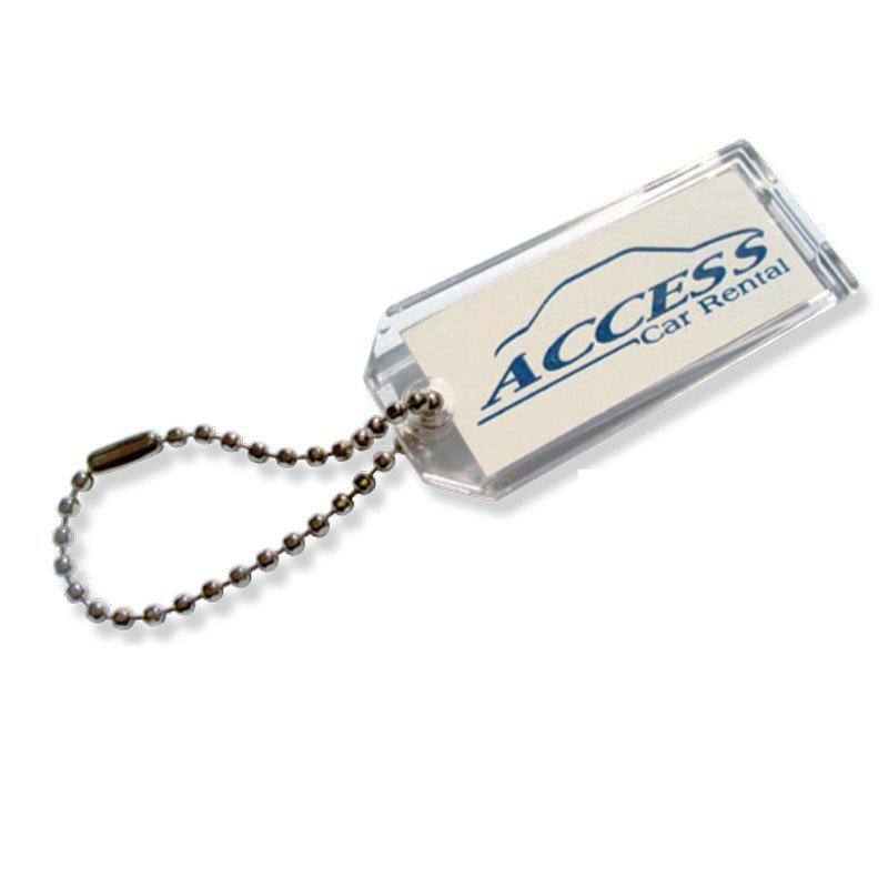 Shop for and Buy XL Clear Tag with Custom Printed Insert at Keyring.com ...