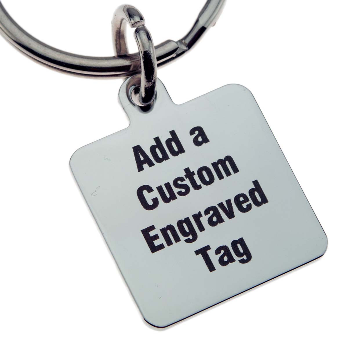 Add a Personalized Engraved Metal Tag to any item