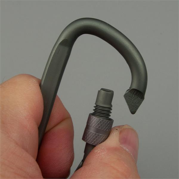 Shop for and Buy Climbers Clip with Lock Silver 3 Inch at Keyring.com ...
