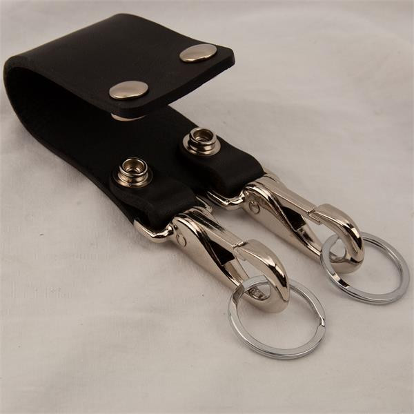 Double Leather Belt Strap Key Holder Super Duty - Snap Open - Keyring.com