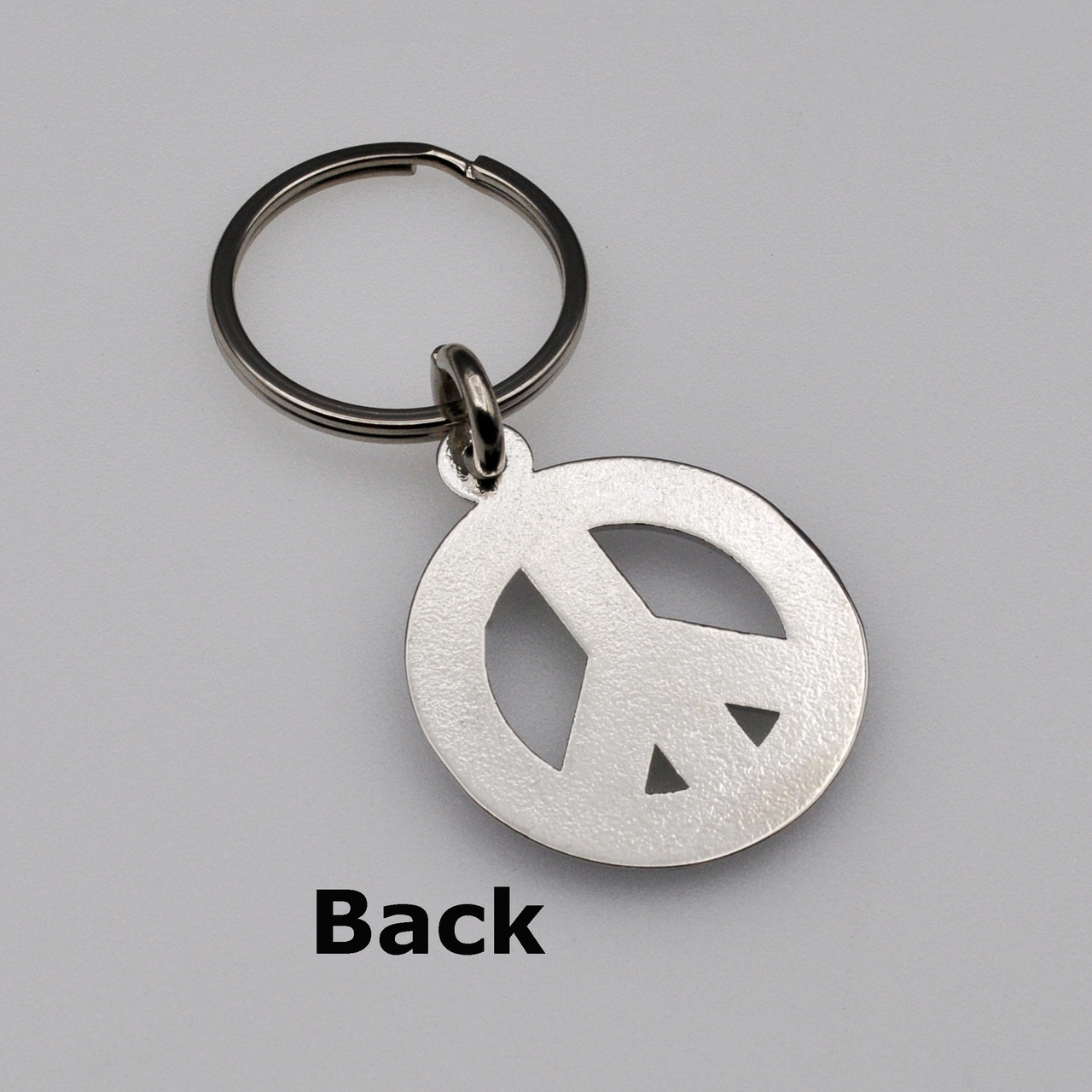 Shop for and Buy Peace Sign Stained Glass Key Chain at Keyring.com ...