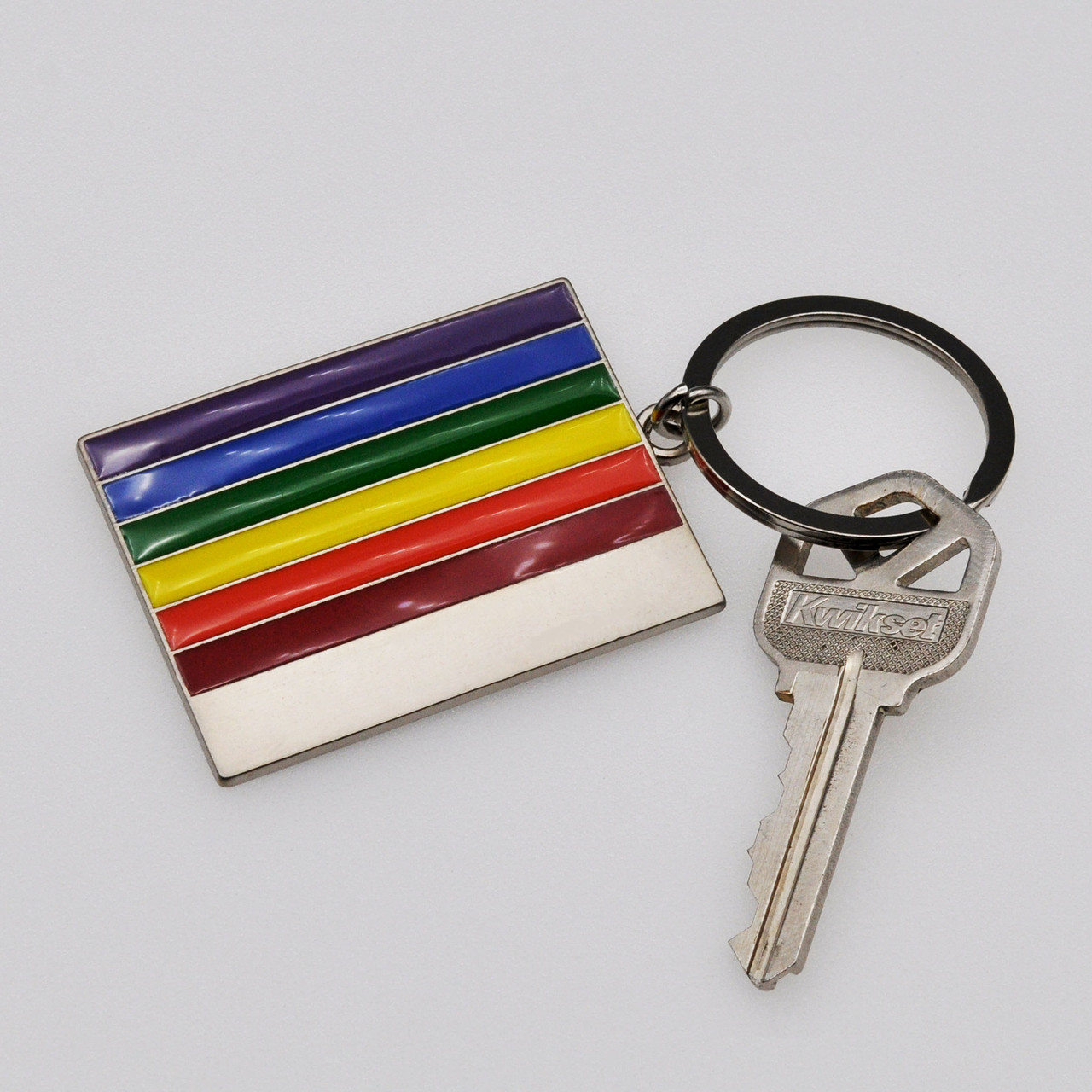 Shop for and Buy Rainbow Flag Metal Fob Enamel at Keyring.com. Large ...