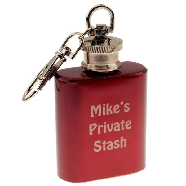 Shop for and Buy Mini Flask Key Chain CUSTOM ENGRAVED at Keyring.com ...