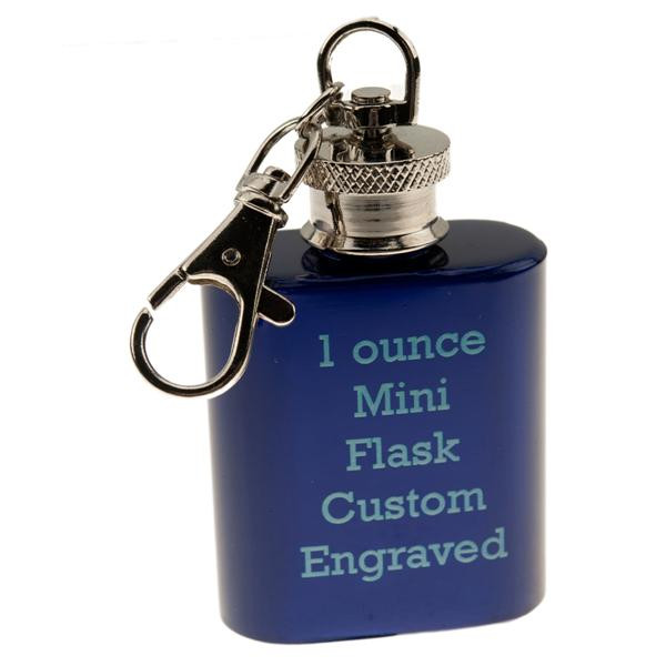 Shop for and Buy Mini Flask Key Chain CUSTOM ENGRAVED at Keyring.com ...