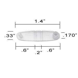Shop for and Buy Plastic Fold Over Tab for Assembly at Keyring.com ...