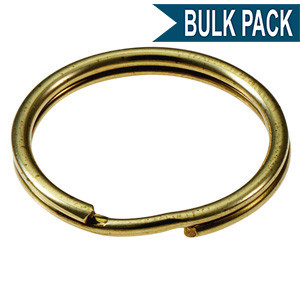 Shop for and Buy Solid Brass Split Key Ring 1 Inch Diameter (USA)-Bulk ...
