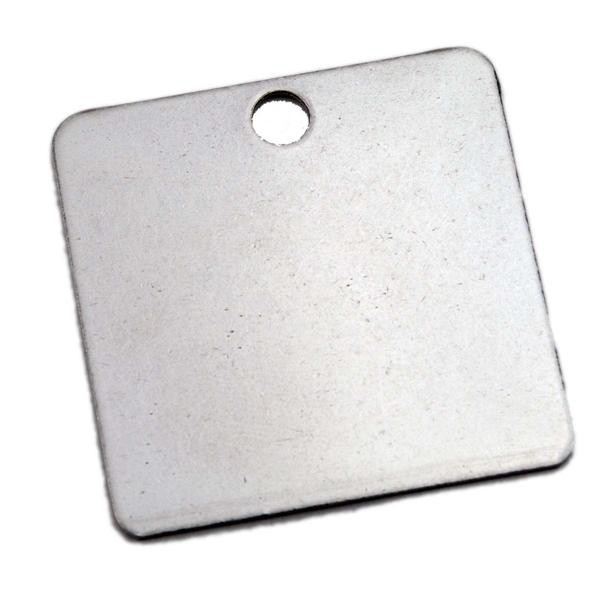Shop for and Buy Stainless Steel Square Key Tag 1.5 Inch at Keyring.com ...