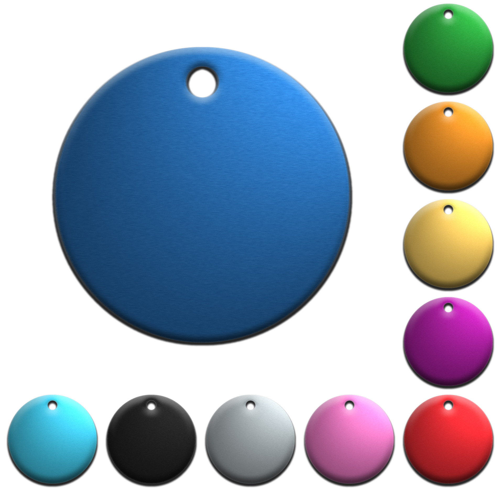 Aluminum Tags for Keys and Equipment