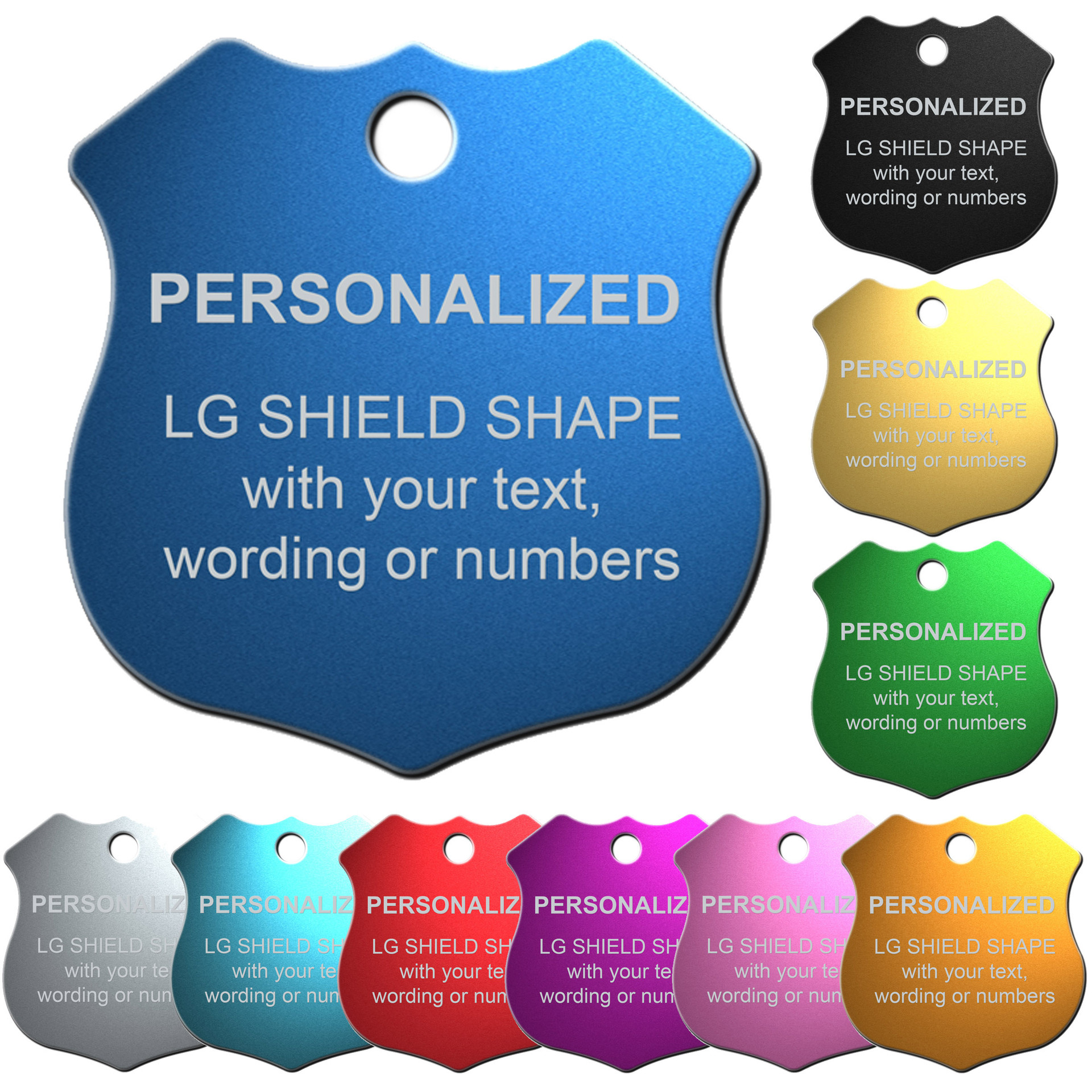 Aluminum, Brass and Stainless Steel Custom Tags