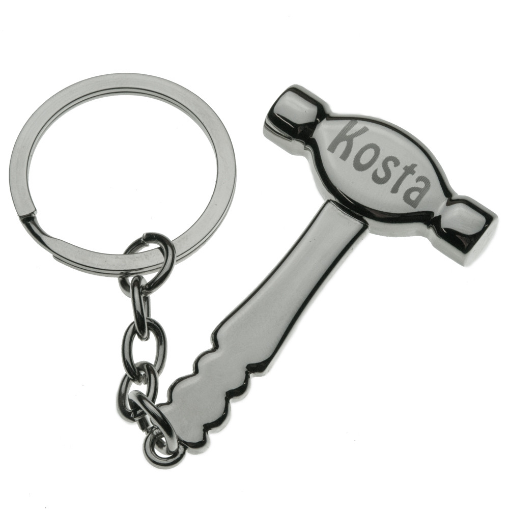 Shop for and Buy Nickel Plated hammer Deluxe Key Chain - PERSONALIZED ...