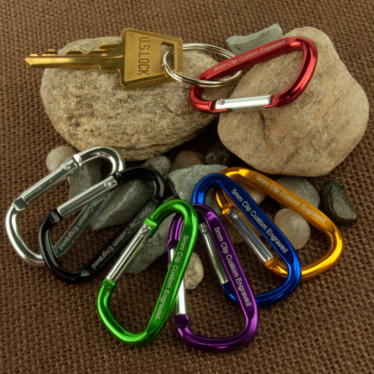 Shop for and Buy Small Carabiner with Custom Engraving at Keyring.com ...