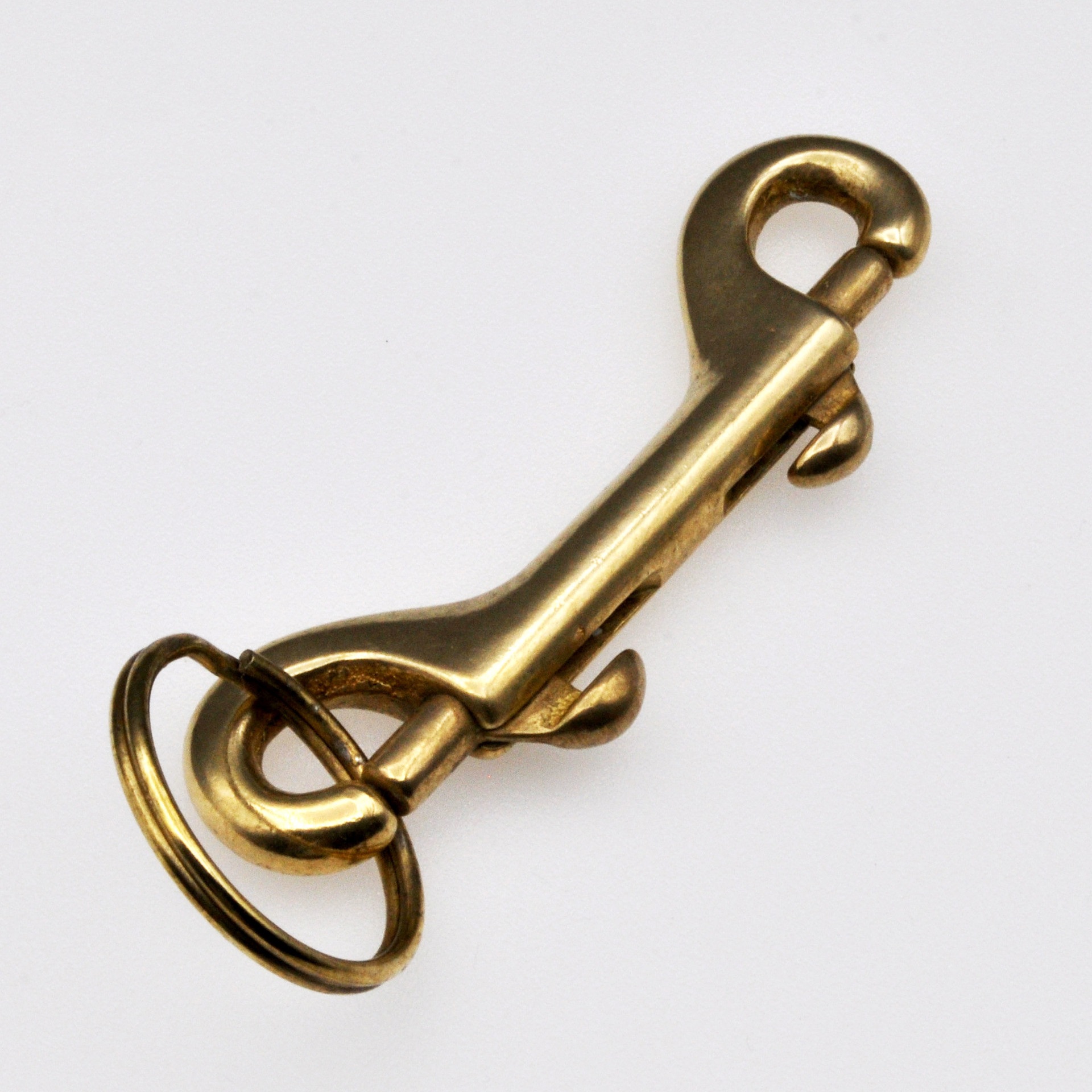 Shop for and Buy Heavy Duty Medium Snap Clip Key Ring - Solid Brass at ...