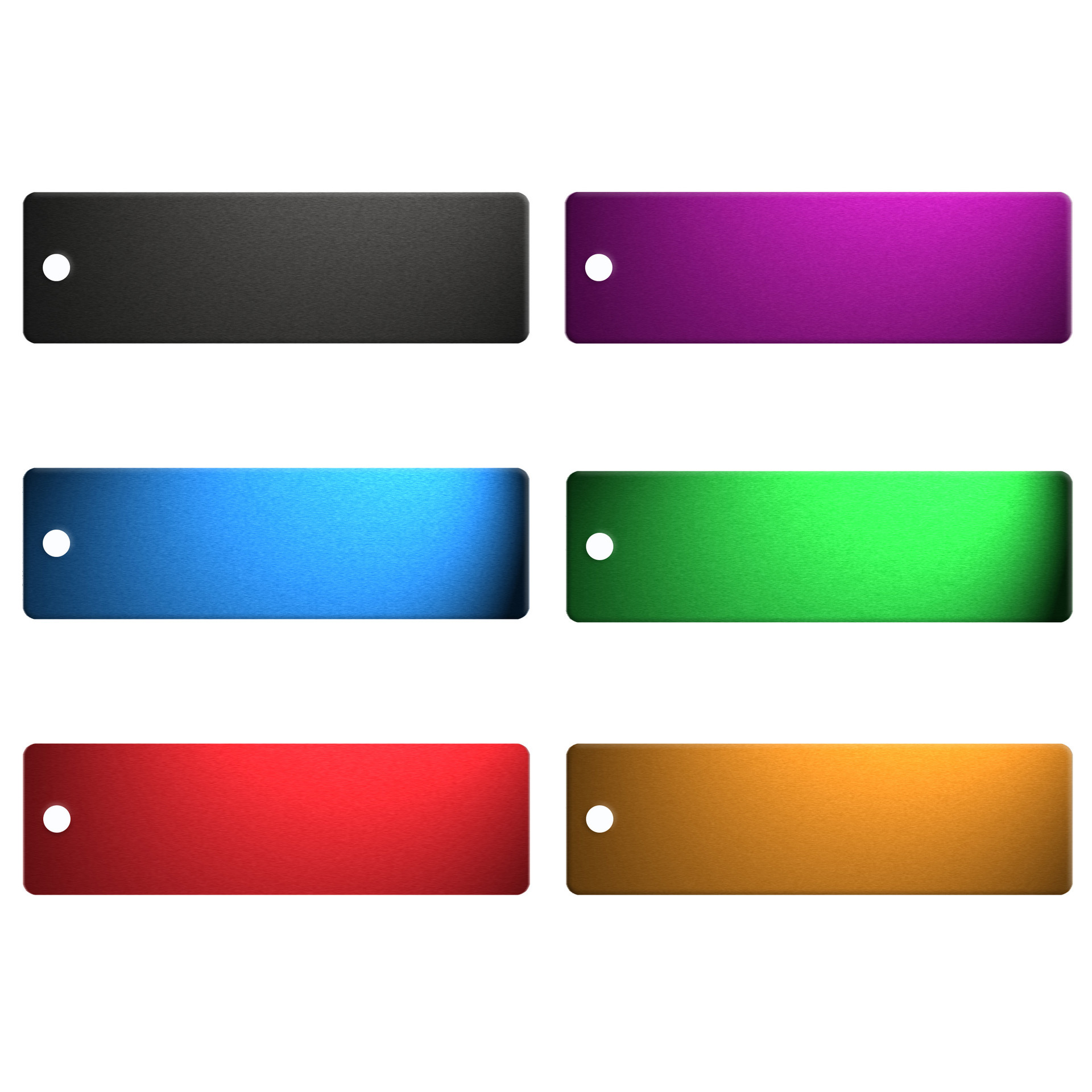Aluminum Tags for Keys and Equipment