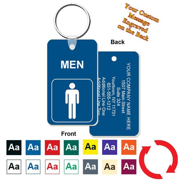 Restroom and Bathroom Key Tags