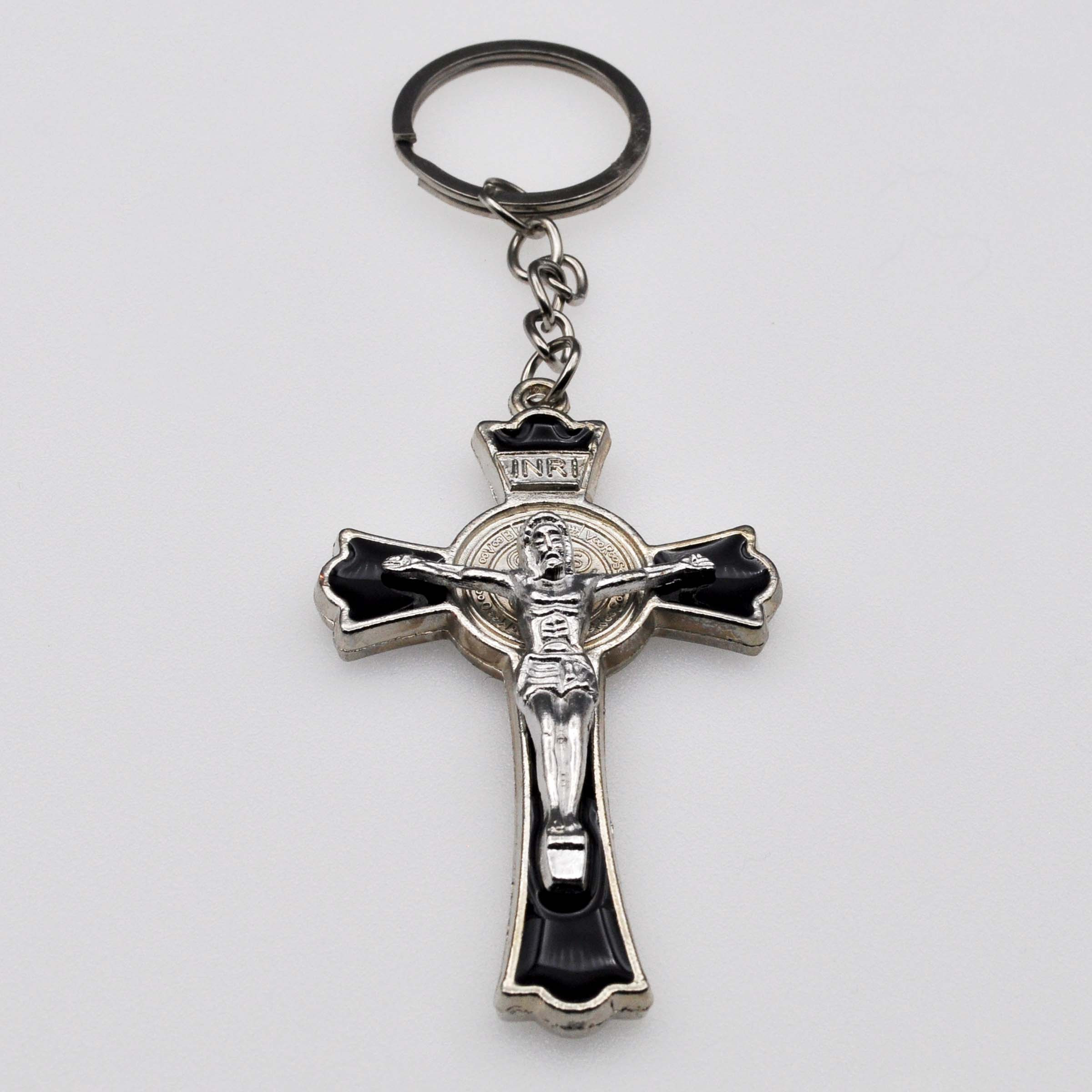 Shop for and Buy Cross Keychain Metal Crucifix at Keyring.com. Large ...