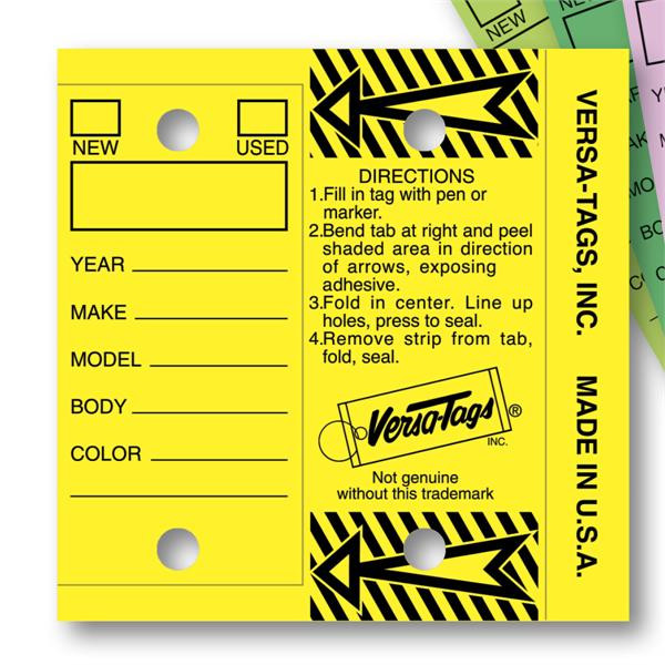 Shop for and Buy Versa Tags Self Protecting Key Tags for Auto Dealers ...