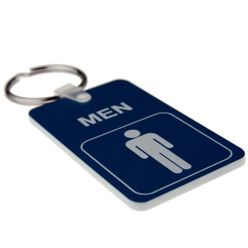 Shop for and Buy Mens Restroom Mini Engraved Key Tag at Keyring.com ...
