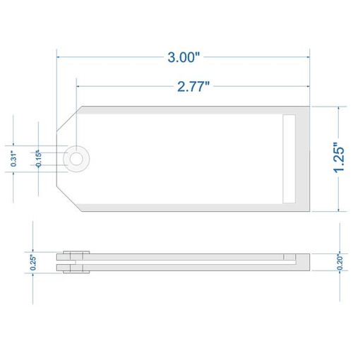 Shop for and Buy Extra Large Key Tag - Bulk Clear TAG ONLY at Keyring ...