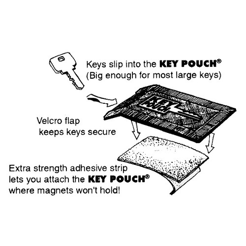 Shop for and Buy Velcro Pouch Key Hider Large at Keyring.com. Large ...