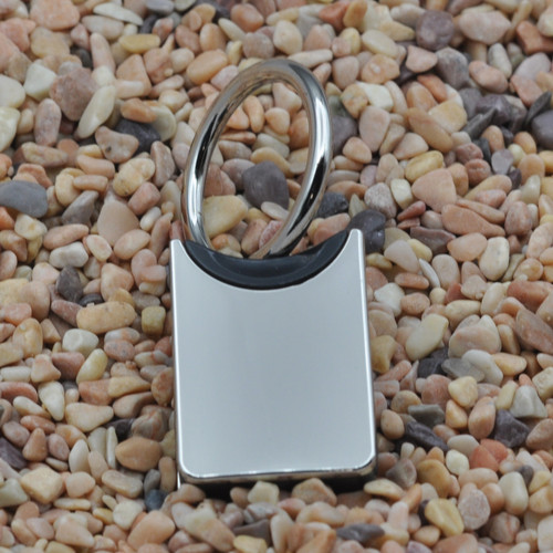 Shop for and Buy Nickel Plated Twist Top Key Ring with Black Edge ...