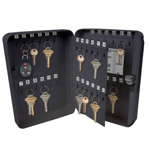48 Hook Locking Metal Key Storage Cabinet