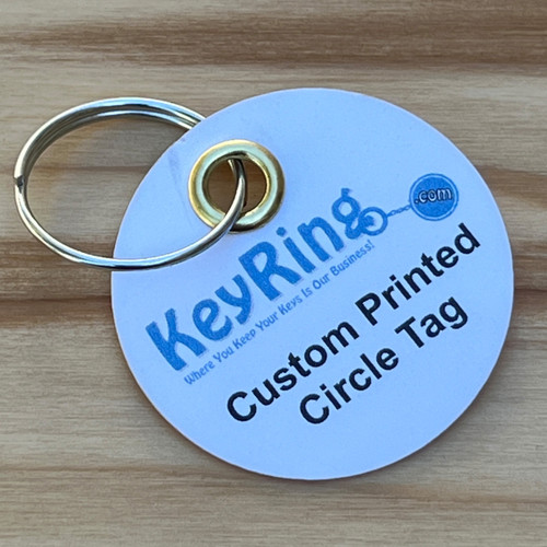 1-1/2 Inch Round Cardstock Tag - Custom Printed