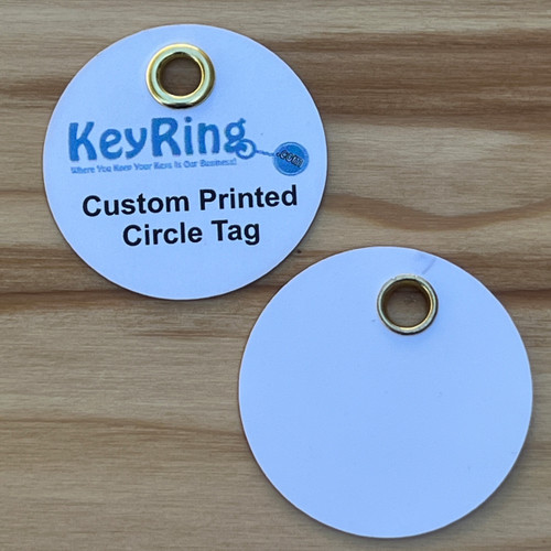 1-1/2 Inch Round Cardstock Tag - Custom Printed