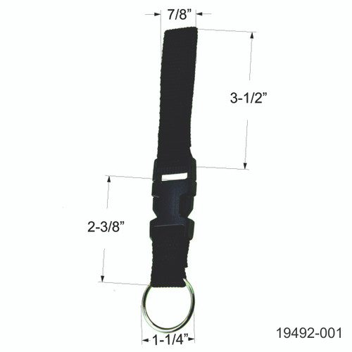 Shop for and Buy Nylon Belt Strap with Removable Key Holder at Keyring ...