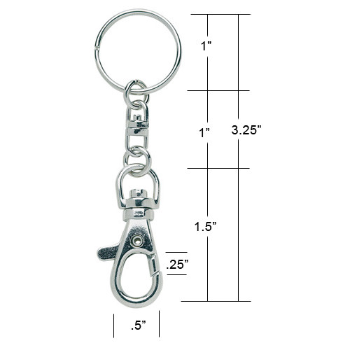 Shop for and Buy Mini Trigger Snap with Swivel and Key Ring at Keyring ...