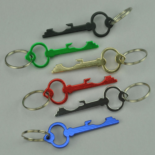 Shop for and Buy Bottle Opener Keychain Key Shape Top Popper at Keyring ...