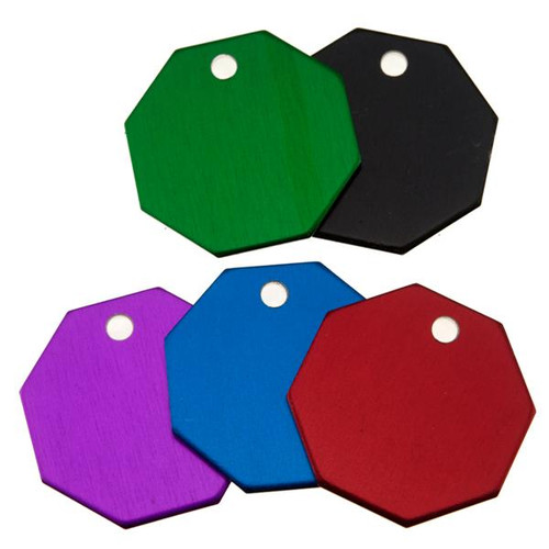 Shop for and Buy Octagon Aluminum Key Tag - BLANK at Keyring.com. Large ...