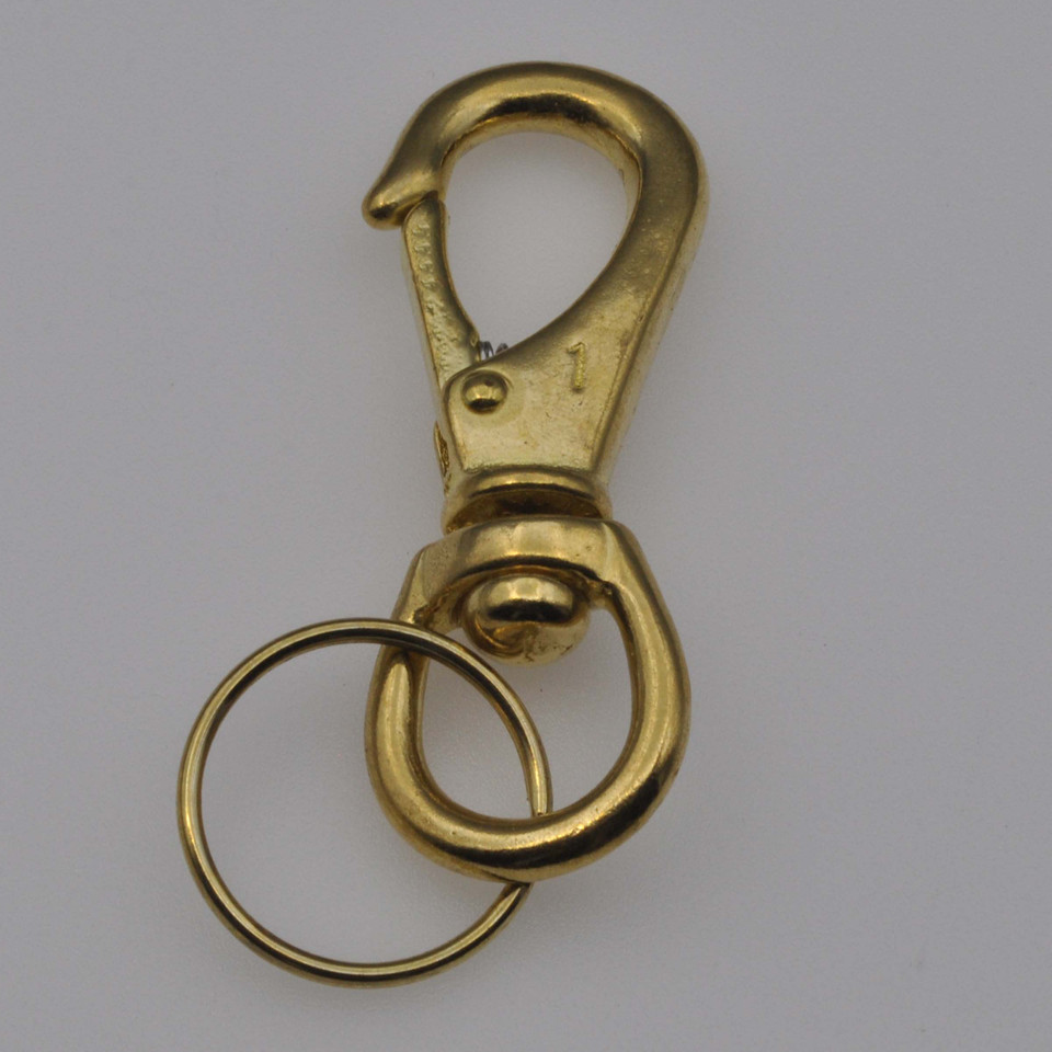 Shop for and Buy Heavy Duty Medium Snap Clip Key Ring - Solid Brass at ...