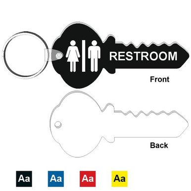 Shop for and Buy Restroom Key Shape Engraved Keyring at Keyring.com ...