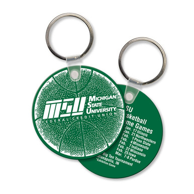 Shop for and Buy Custom Printed Soft Touch Vinyl Key Ring - Large Round ...
