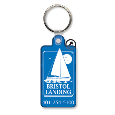 Shop for and Buy Custom Printed Soft Touch Vinyl Key Ring - Large ...