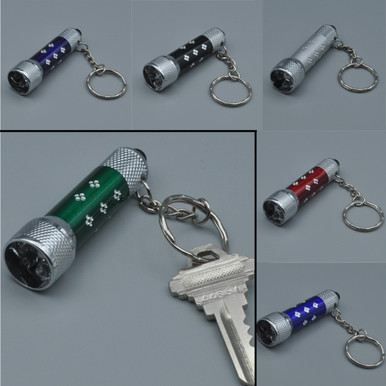 Shop for and Buy LED Pushbutton Flashlight Key Ring with 5 LEDs at ...