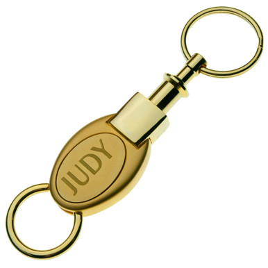Shop for and Buy Deluxe Brass Valet Two Part Keychain - PERSONALIZED at ...
