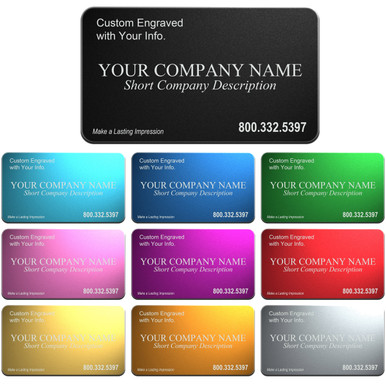 Shop for and Buy Anodized Aluminum Business Cards Custom Engraved at ...