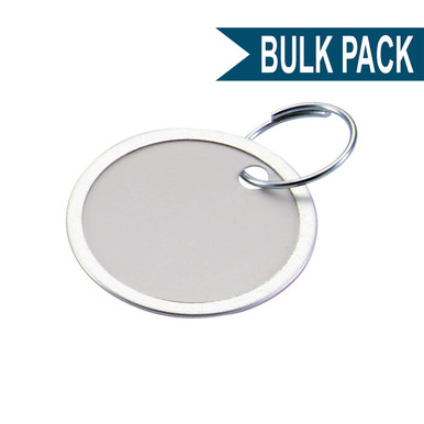 Shop for and Buy Metal Rim Paper Key Tag with Ring 1-9/16 Inch Round at ...