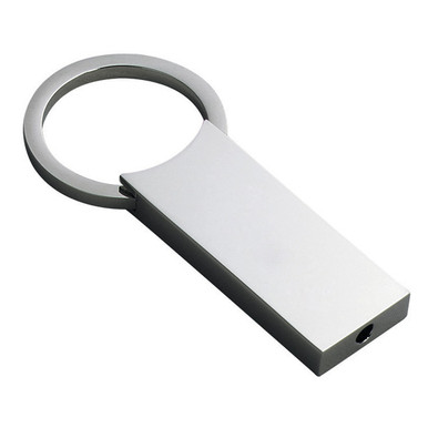 Shop for and Buy Silver Rectangle Twist Top Key Chain at Keyring.com ...