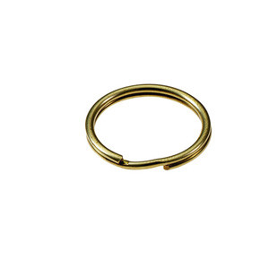 Shop for and Buy Solid Brass Split Key Ring 1/2 Inch Diameter (USA) at ...