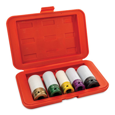 5-Piece Standard Protective Lug Nut Socket Set - Griot's Garage