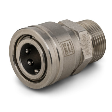 Stainless Steel M22 Male x 3/8" QD Coupler - Griot's Garage