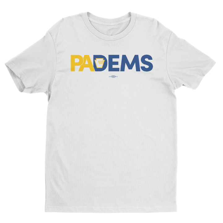 PA Dems Logo T-Shirt (White) - PA Democratic Party Store | Buy Shirts ...
